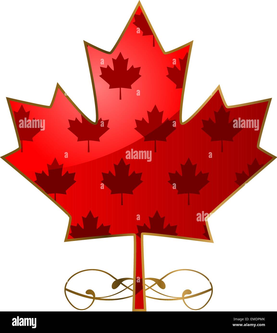 Fancy maple leaf Stock Vector Image & Art - Alamy