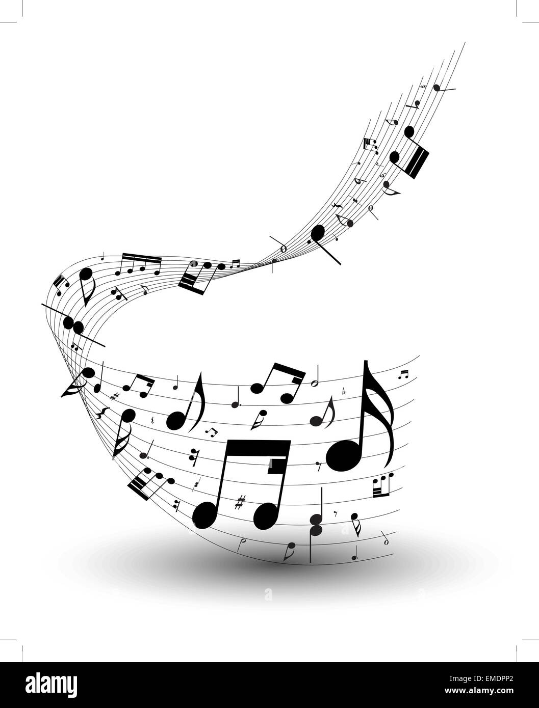 Musical note staff Stock Vector Image & Art - Alamy