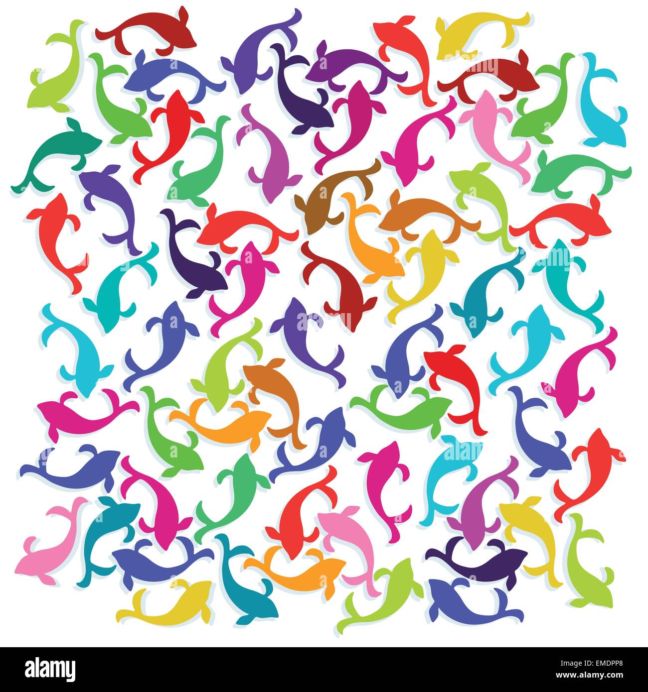 School of fish Stock Vector Images - Alamy