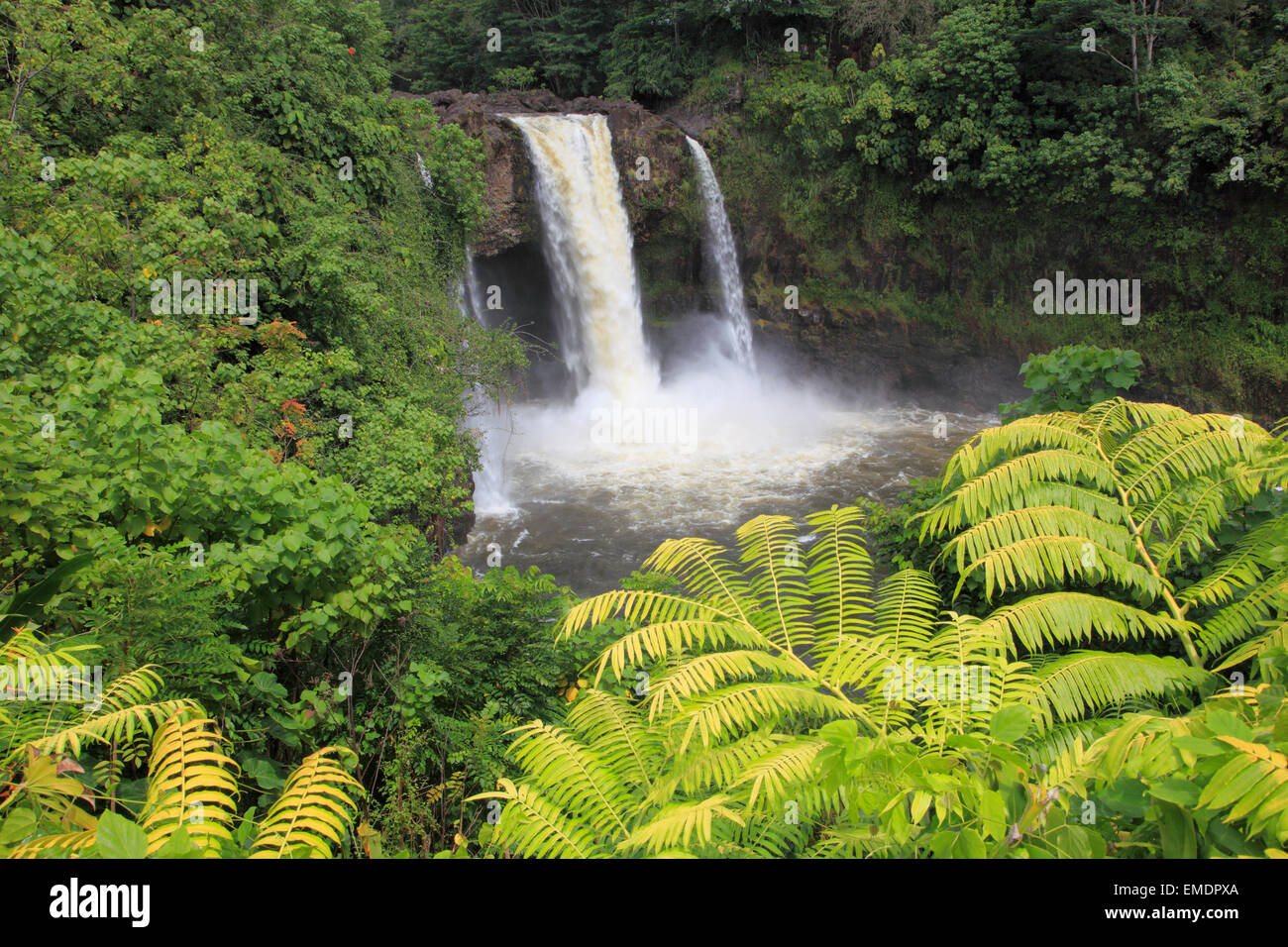 Hawaii waterfall big island hi-res stock photography and images - Alamy