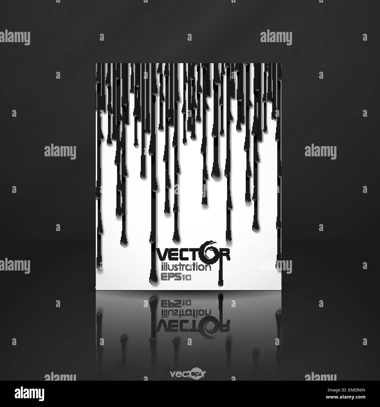 Black And White Drip Wallpaper