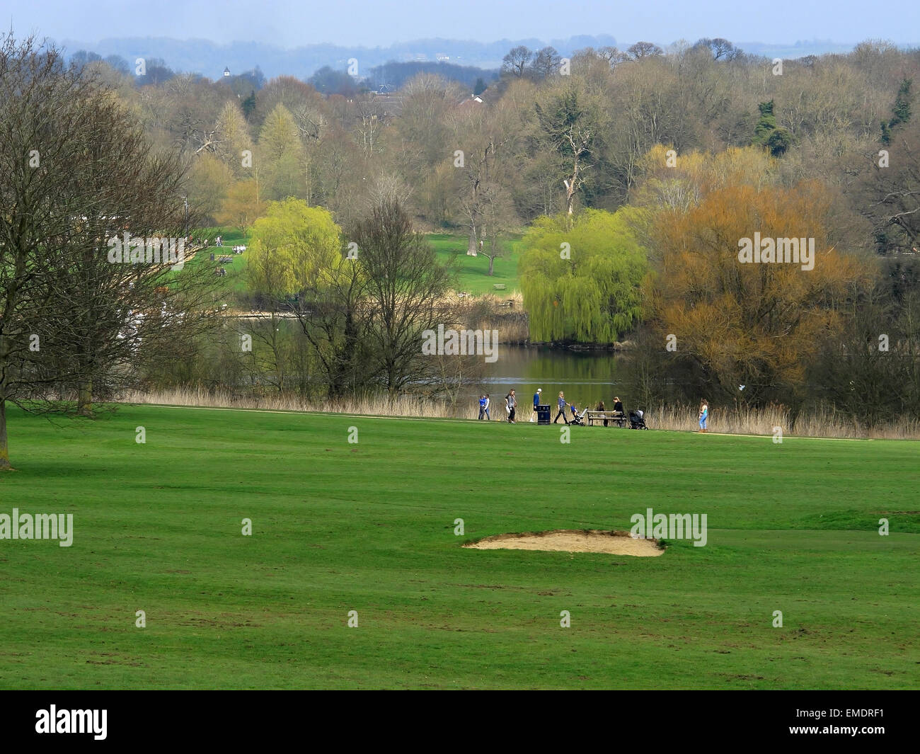 A view of the countryside at Mote Park in Kent Stock Photo - Alamy