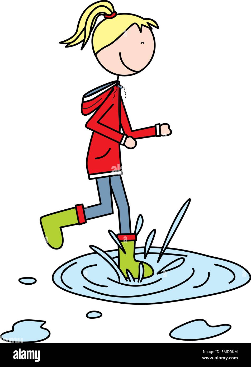 Puddle jumping Stock Vector Images - Alamy
