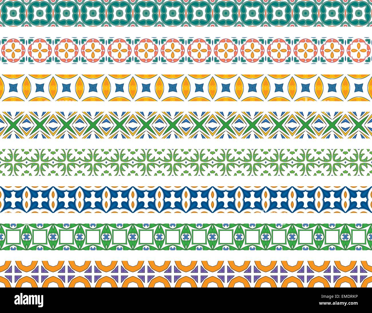 Moroccan borders Stock Vector Images - Alamy