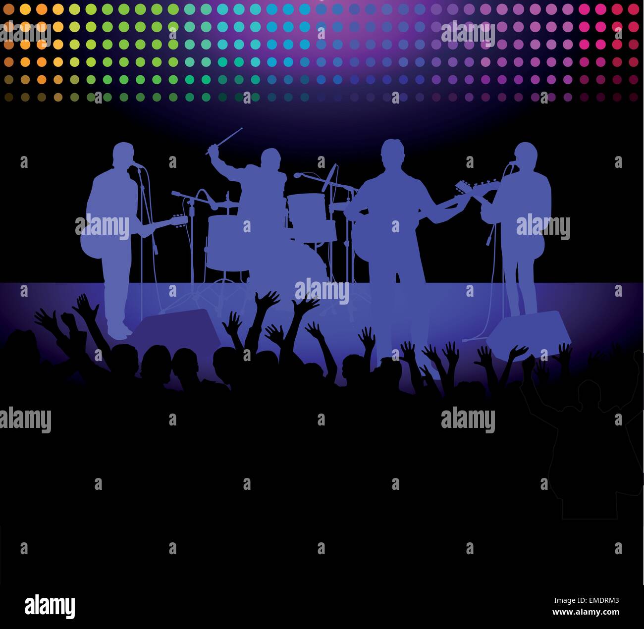 Singer, rock band Stock Vector Images - Alamy