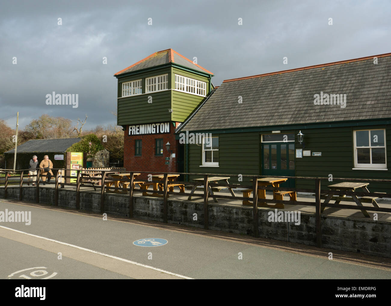 Fremington Quay Cafe and Heritage Centre Stock Photo - Alamy
