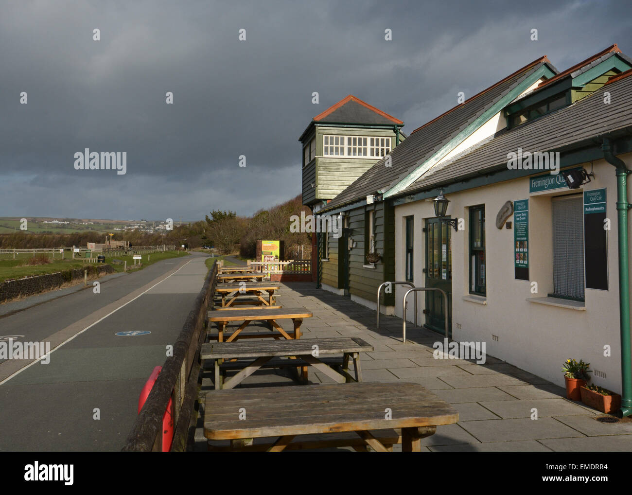 Fremington Quay Cafe and Heritage Centre North Devon England Stock ...