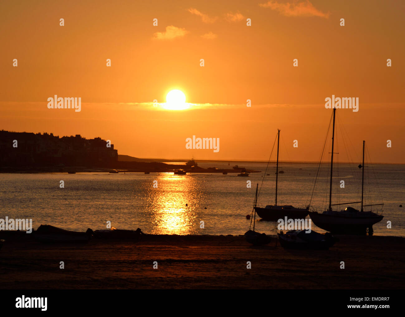 Instow Appledore Sunset Views North Devon England Stock Photo - Alamy