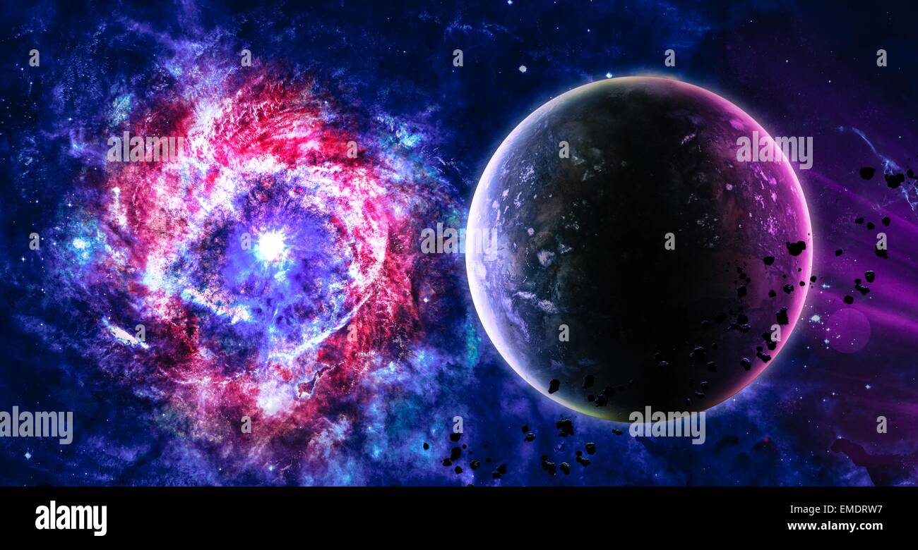 Beautiful space background. Elements of this image furnished by NASA ...