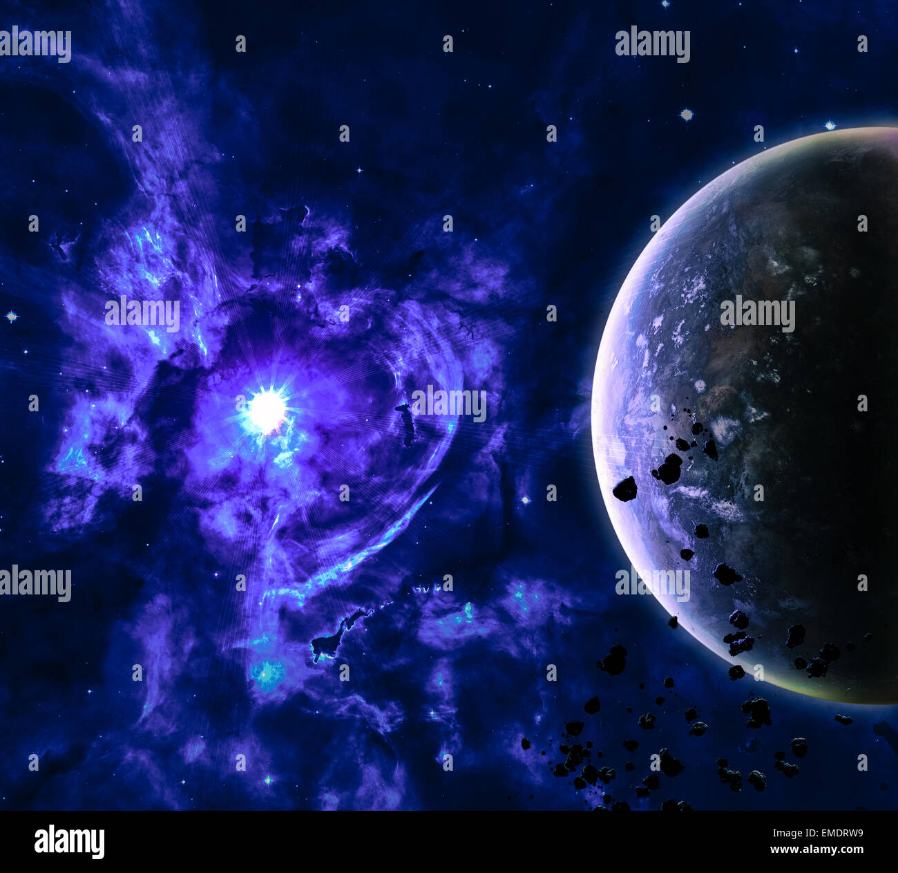 Beautiful space background. Elements of this image furnished by NASA ...