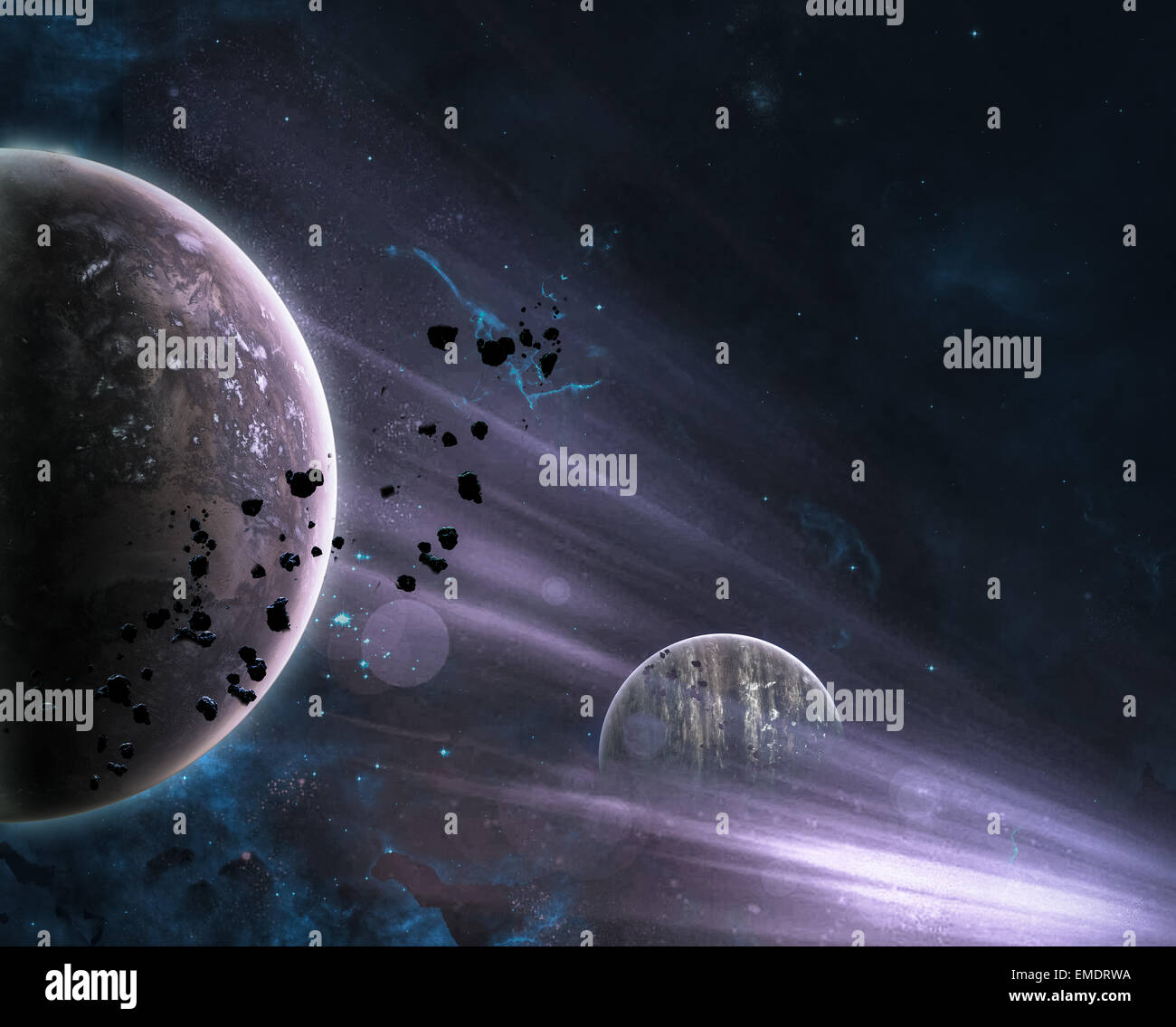 Beautiful space background. Elements of this image furnished by NASA ...