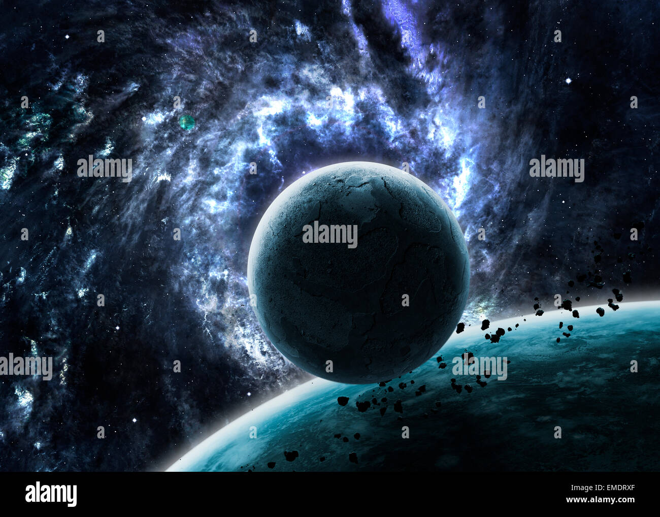 Awesome space background with the explosion of star Stock Photo - Alamy