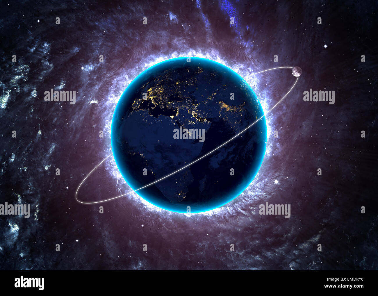 Beautiful space background with the Earth. Elements of this image ...
