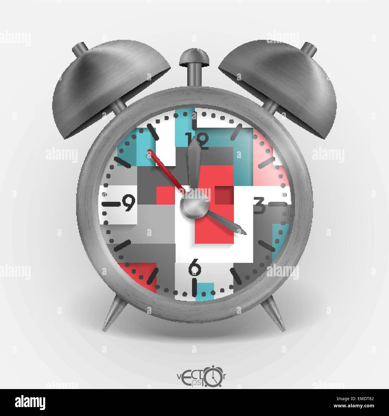 Metal Classic Style Alarm Clock Stock Vector Image & Art - Alamy