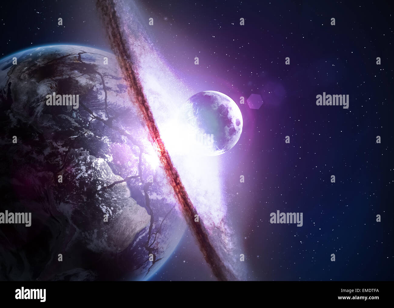 Planet Explosion - Apocalypse - End of The Time. Elements of this image ...