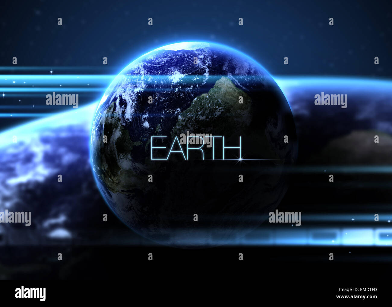 Solar System - Planet Earth. Elements of this image furnished by NASA ...