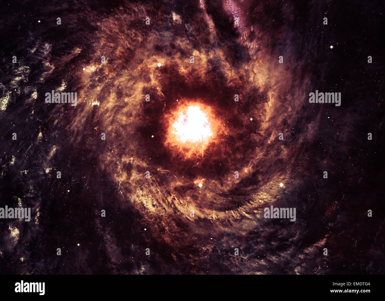 Awesome space background with the explosion of star Stock Photo - Alamy