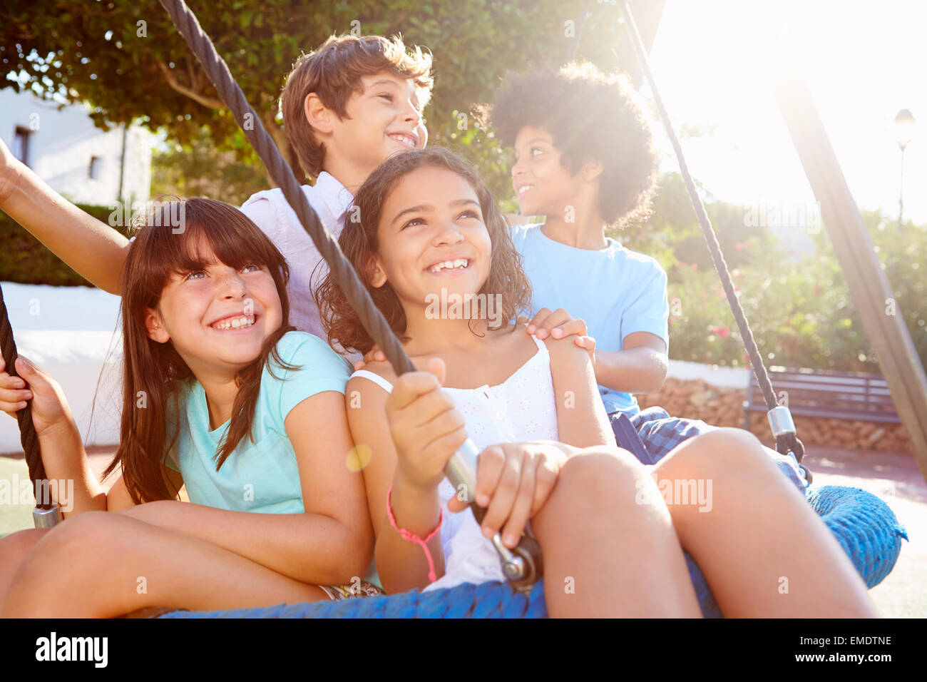 Black children having fun on playground hi-res stock photography and ...