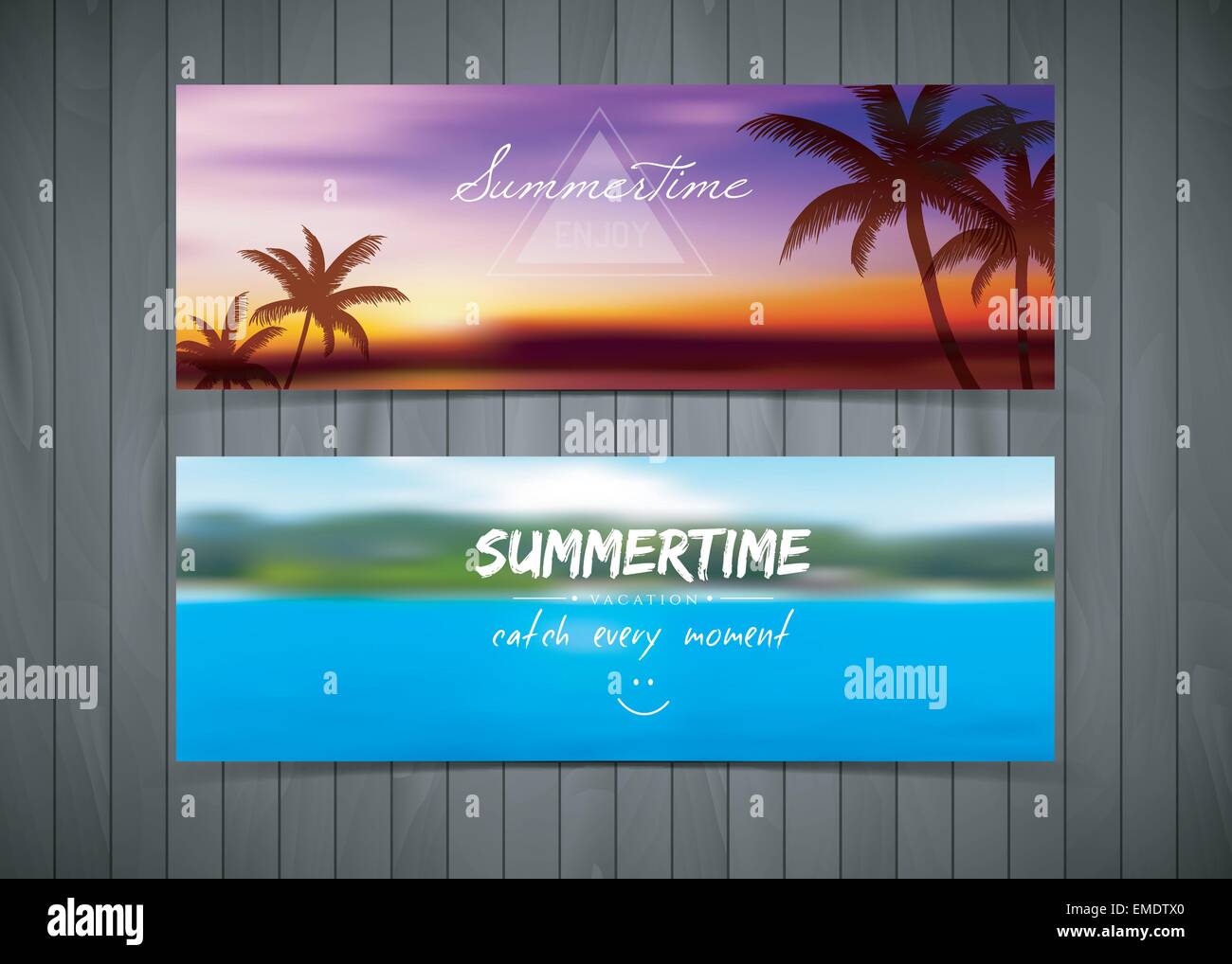 Beach cards Stock Vector Images - Alamy