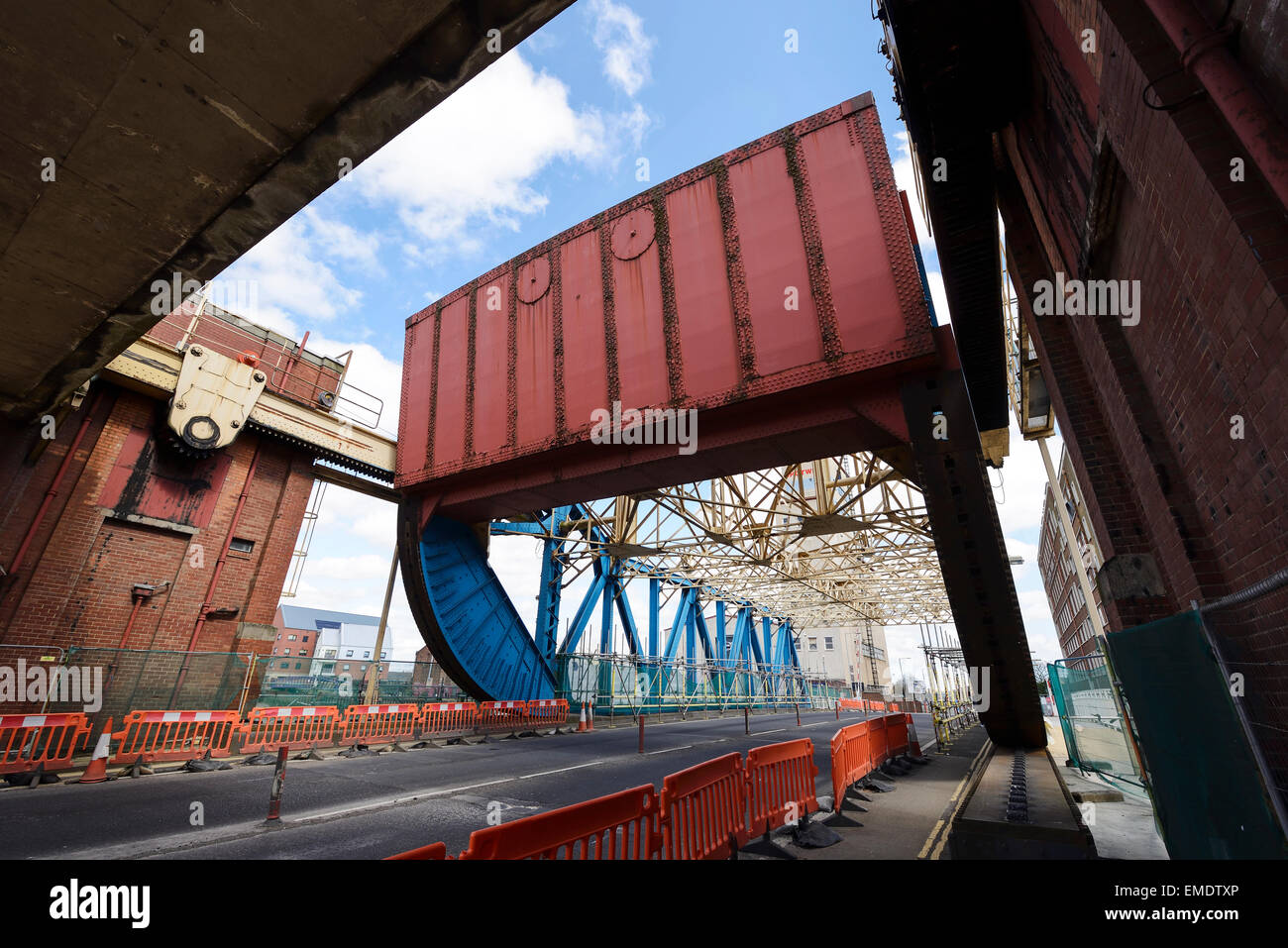 Drypool Bridge over the River Hull in Kingston upon Hull city centre UK ...