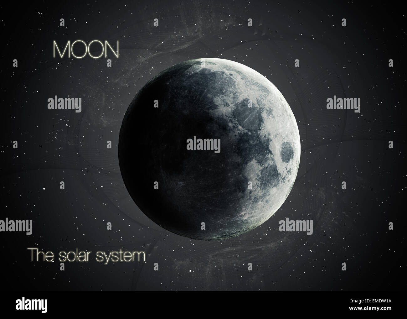 Solar System - Planet Moon. Elements of this image furnished by NASA ...