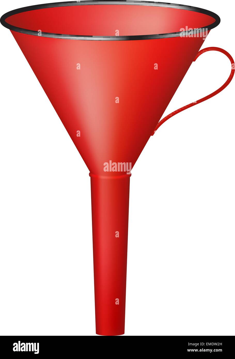 Funnel in red design Stock Vector Image & Art - Alamy