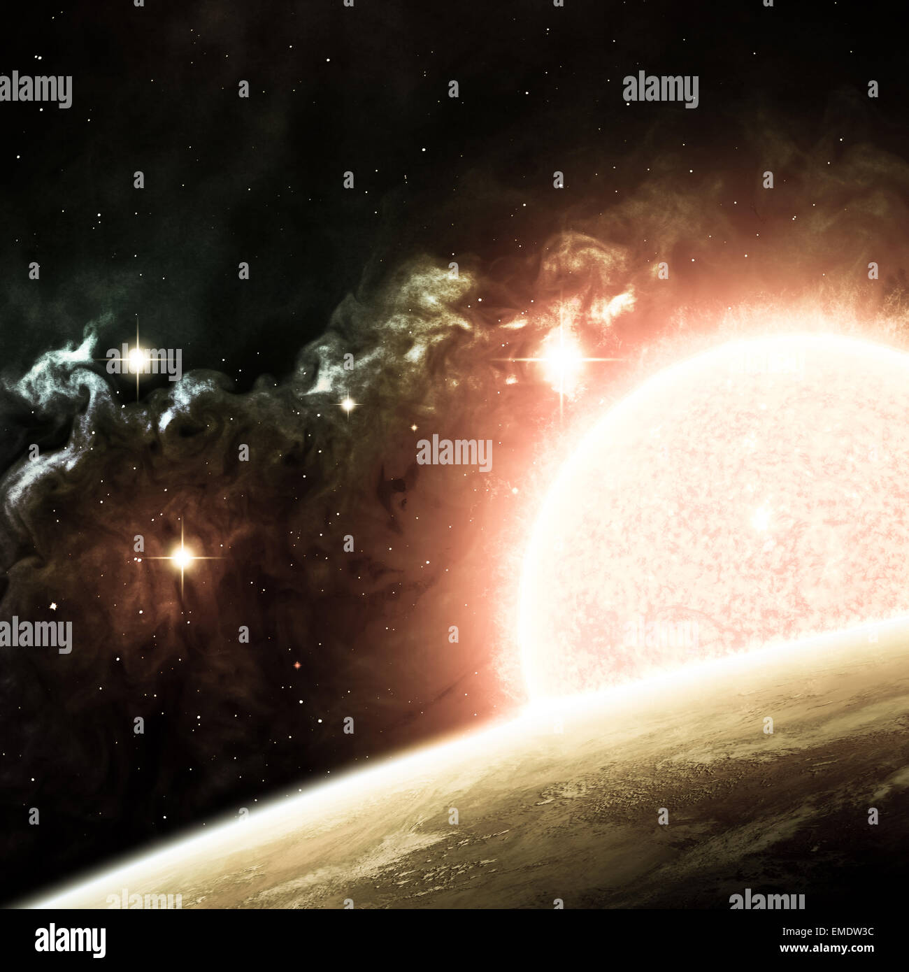 Beautiful space background. Elements of this image furnished by NASA ...