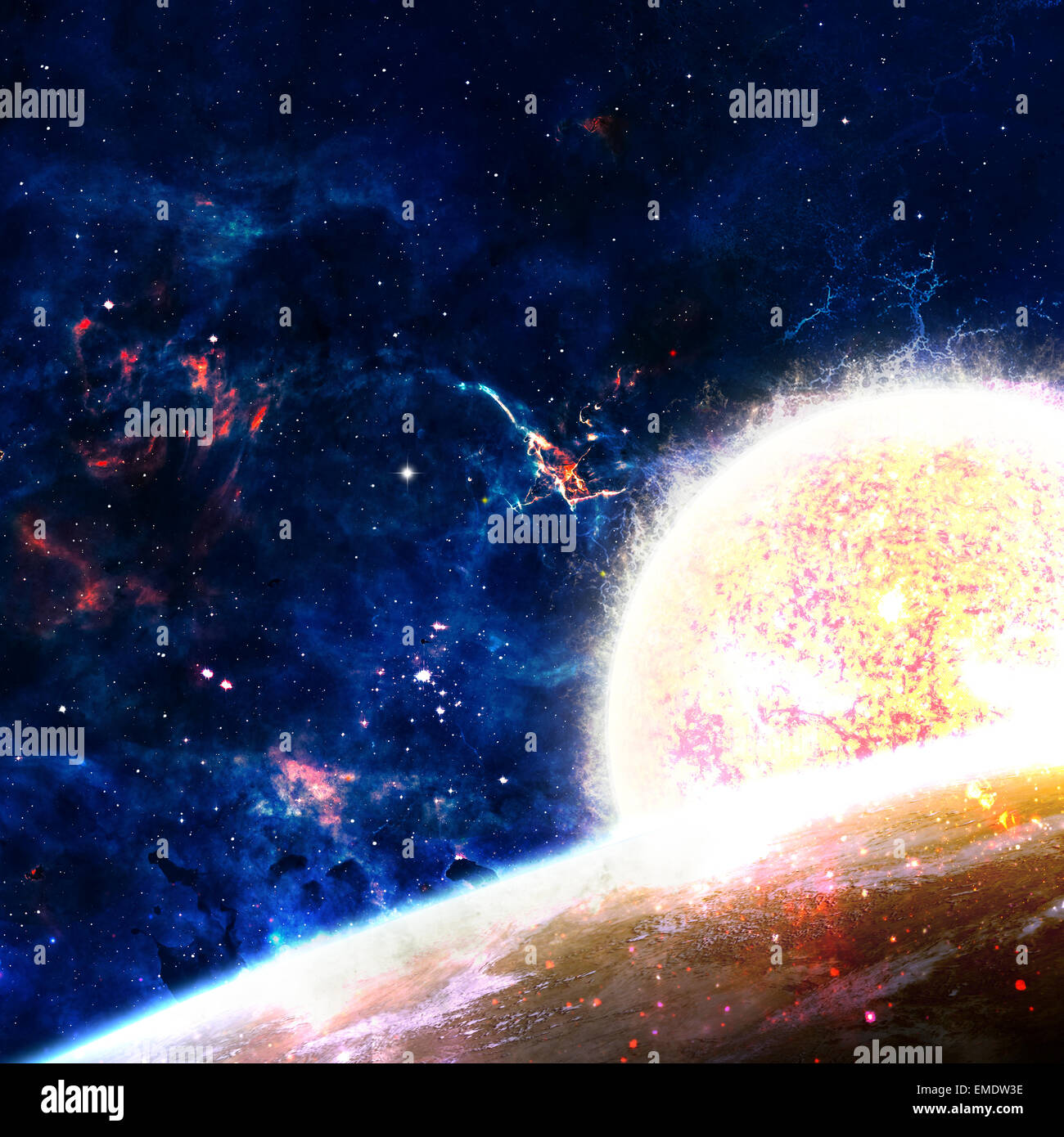 Beautiful space background. Elements of this image furnished by NASA ...