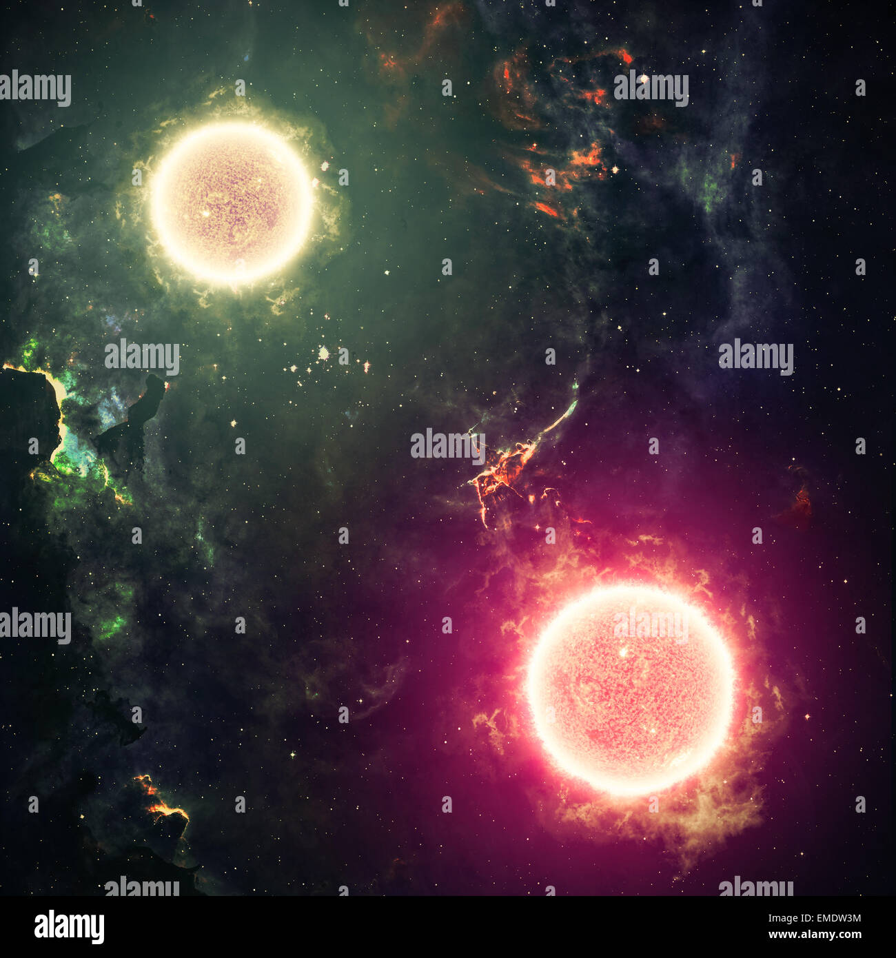 Beautiful stars in deep space Stock Photo - Alamy