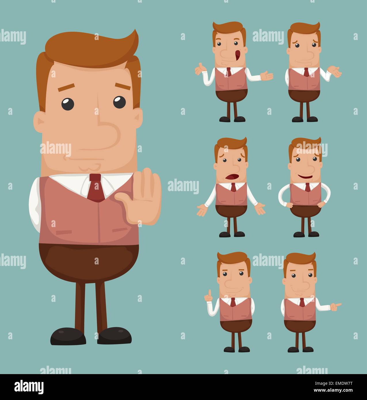 Confident emotion Stock Vector Images - Alamy