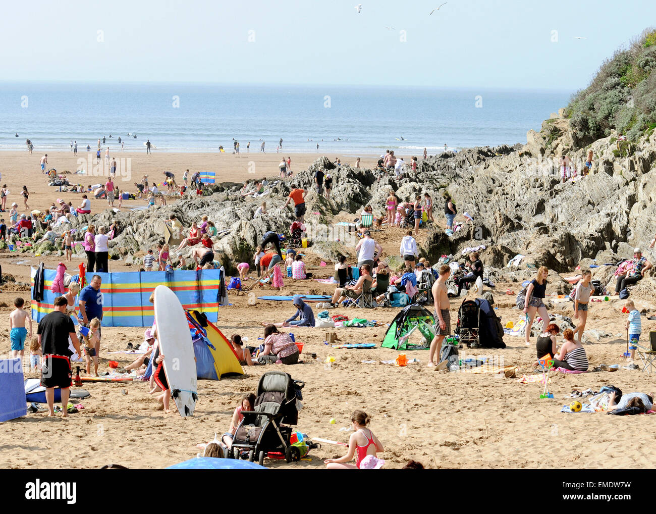 North Devon Views Woolacombe Sands Woolacombe Beach Stock Photo - Alamy