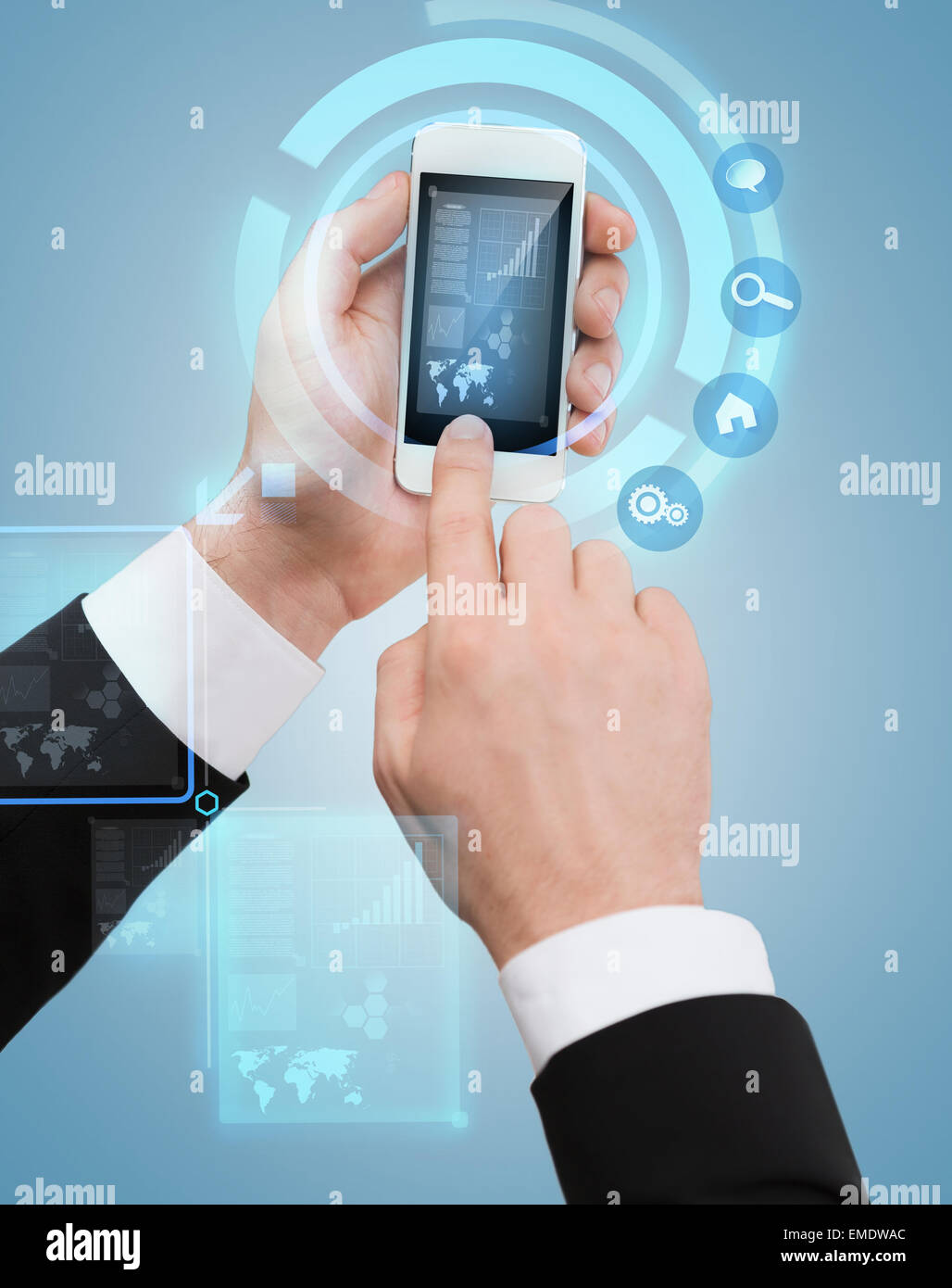 businessman touching screen of smartphone Stock Photo - Alamy businessman touching screen of smartphone Stock Photo - Alamy