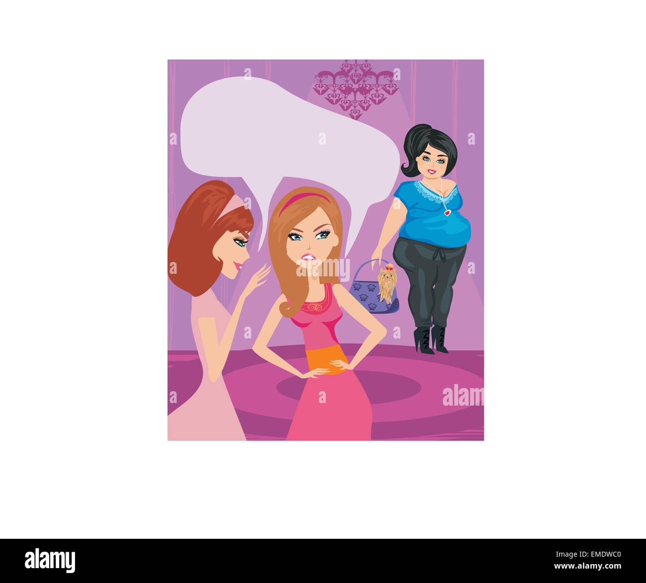 Secret friendship Stock Vector Images - Alamy