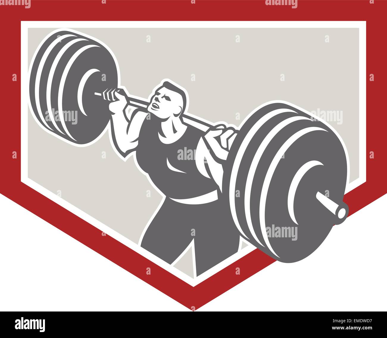 Strongman retro Stock Vector Images - Alamy