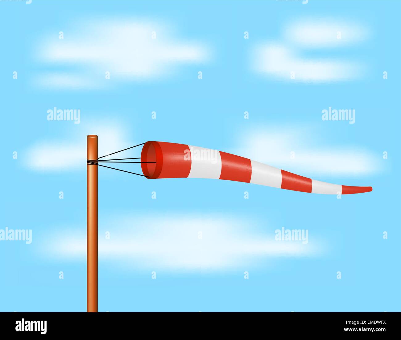 Windsock on blue sky Stock Vector Image & Art - Alamy
