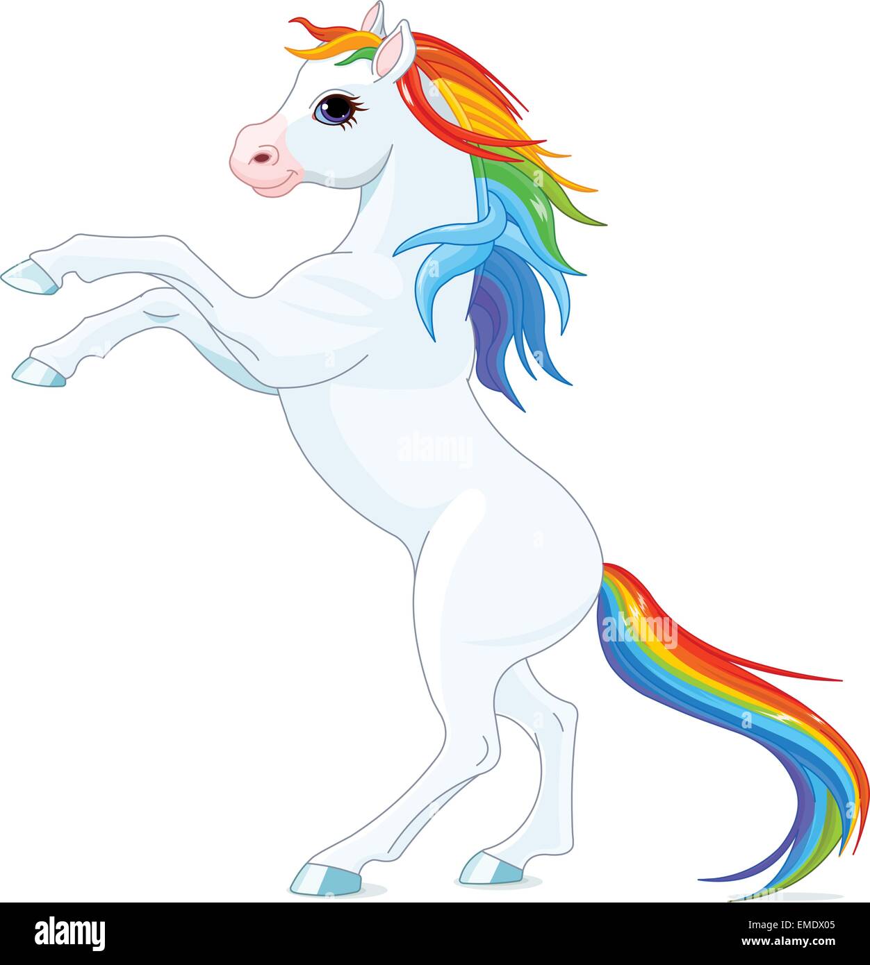 White horse hair Stock Vector Images - Alamy