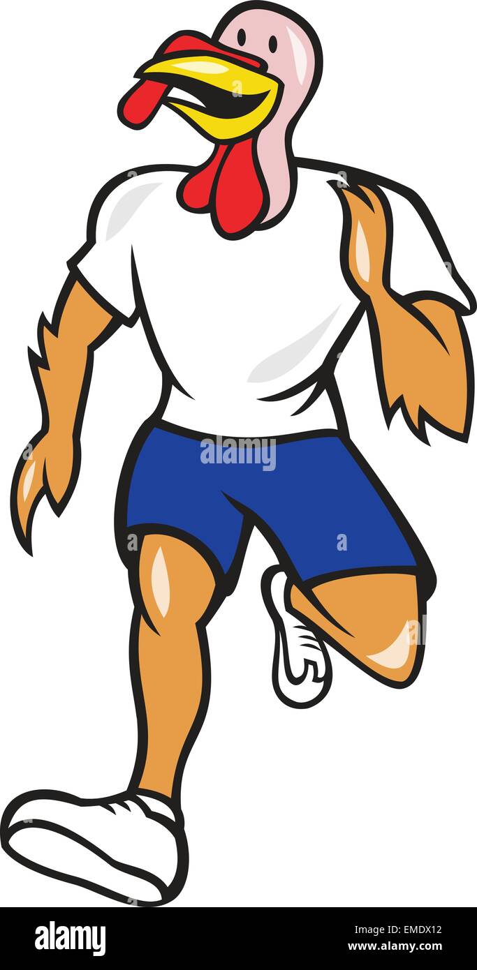 Running Turkey Vector