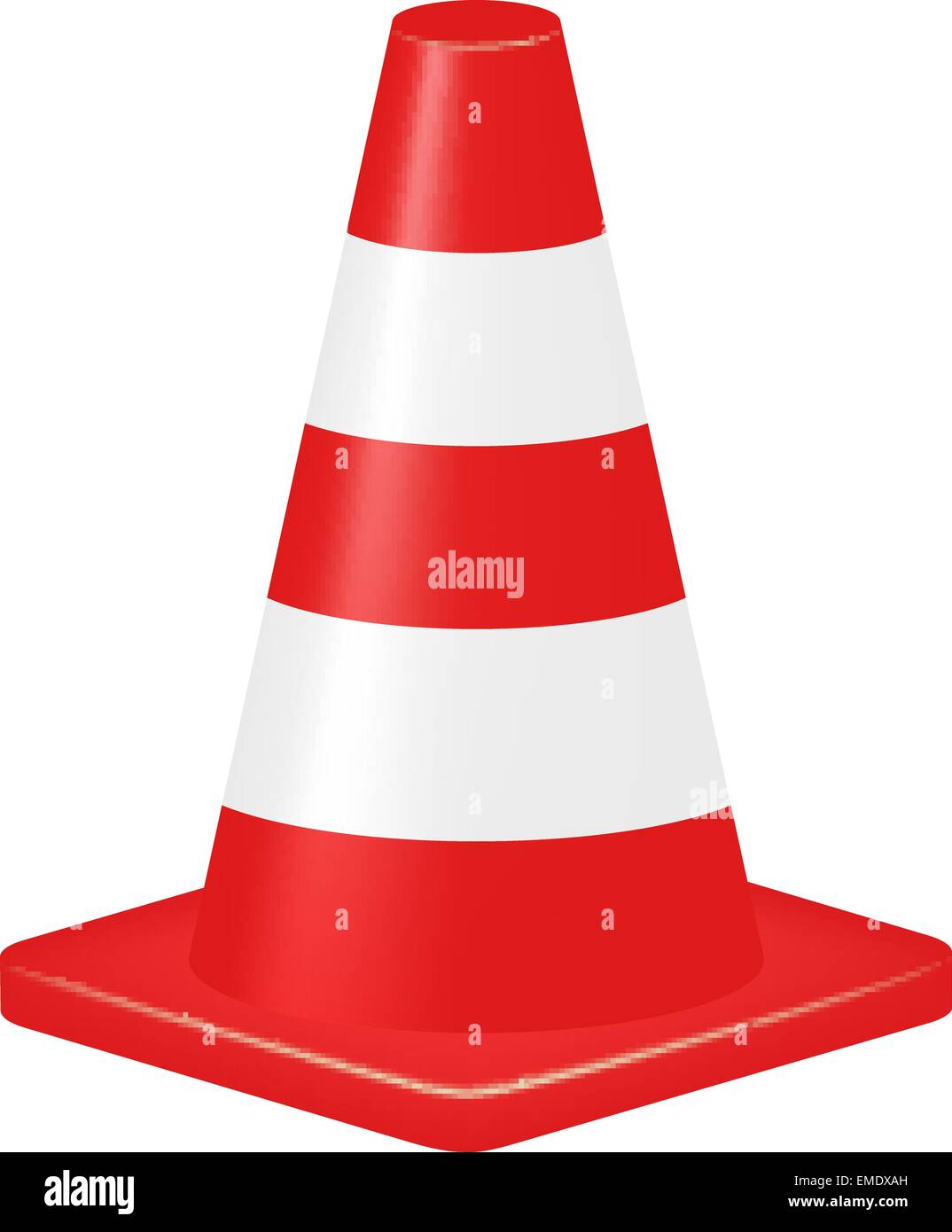 Red plastic cone Stock Vector Images - Alamy