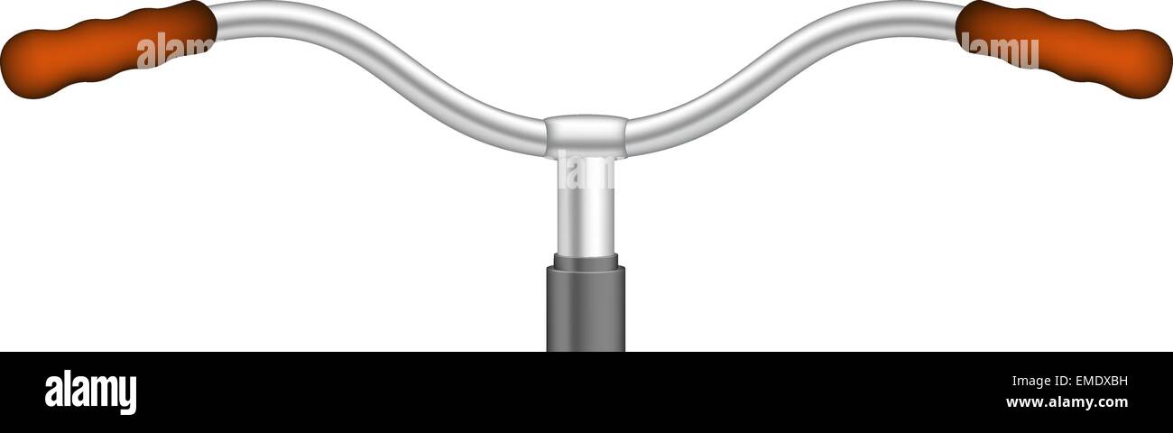 Handlebar of a bicycle Stock Vector Image & Art - Alamy