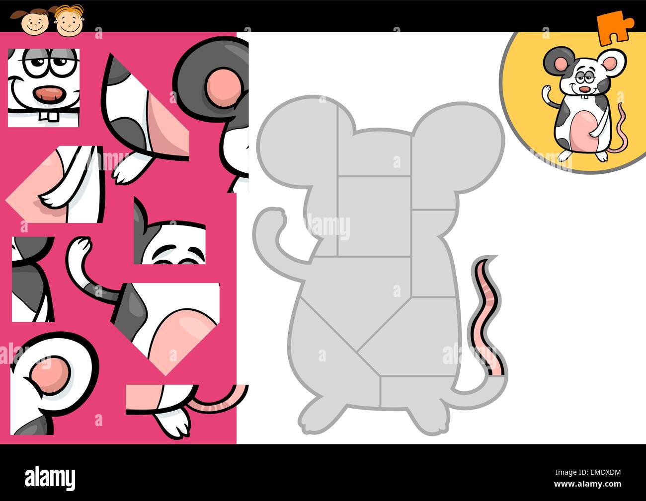 Cartoon mouse puzzle game hi-res stock photography and images - Alamy
