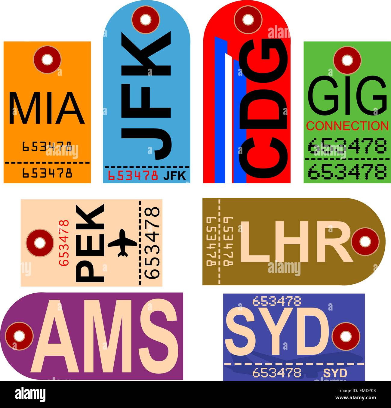 Place tags Stock Vector Images - Alamy