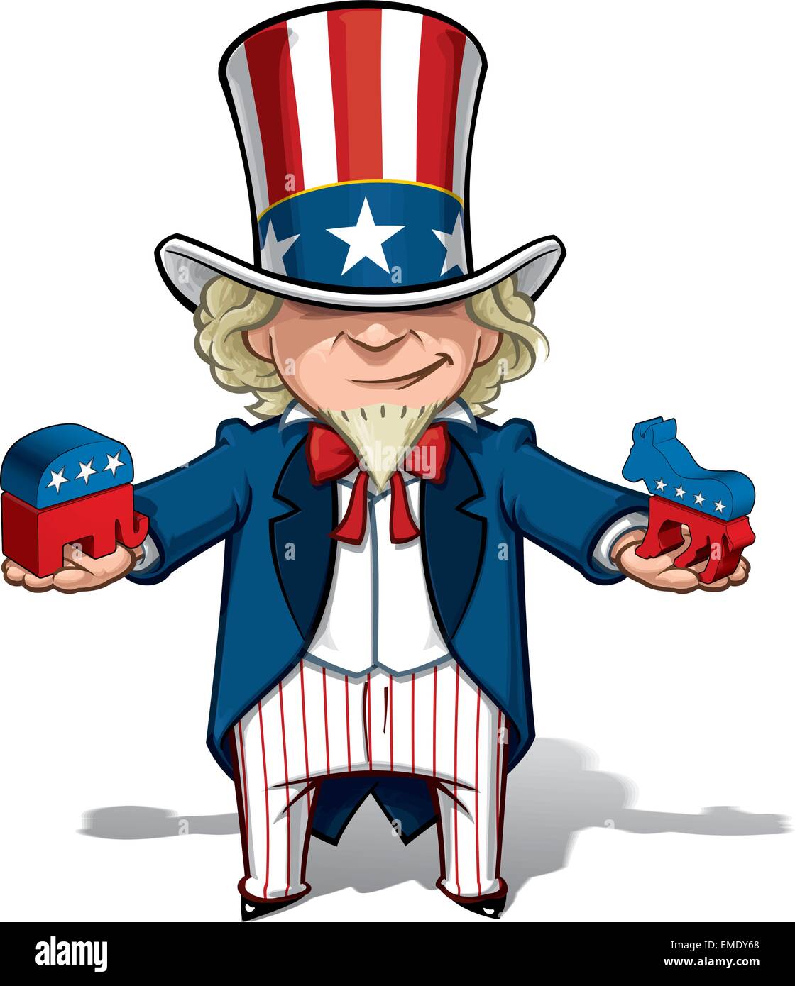 Cartoon showing uncle sam hi-res stock photography and images - Alamy