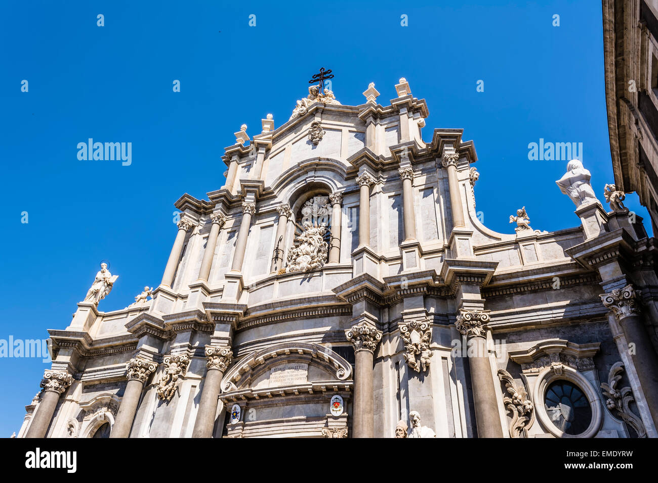 Facade of Catania Cathedral, Catania, Sicily, Italy - duomo di sant ...