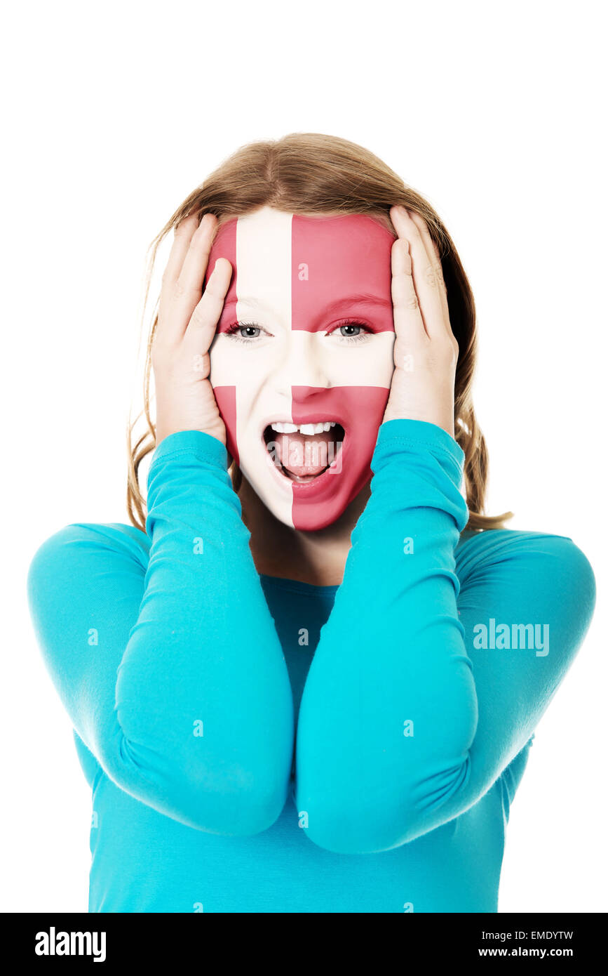 Football denmark flag hi-res stock photography and images - Alamy