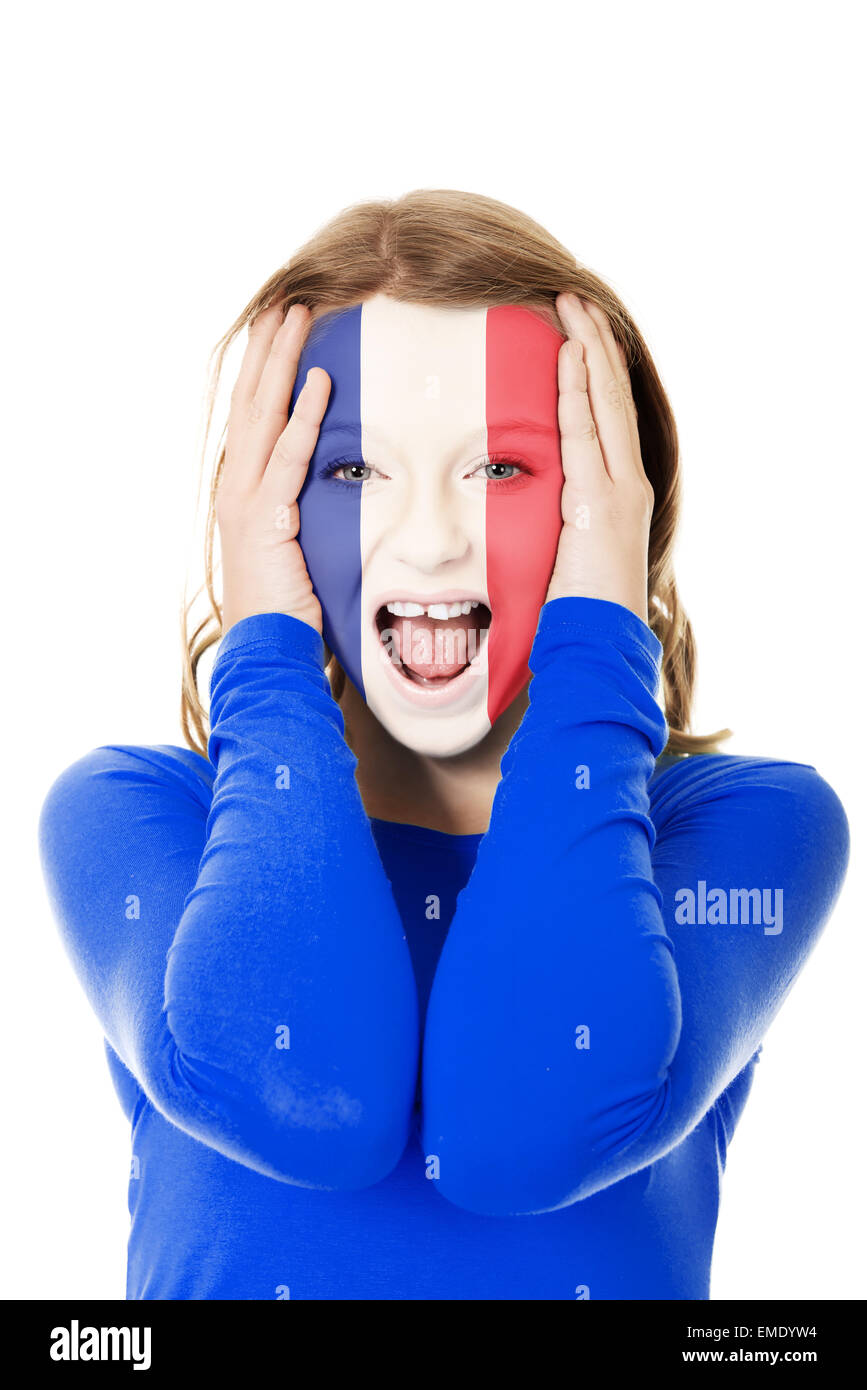 French face paint hi-res stock photography and images - Alamy