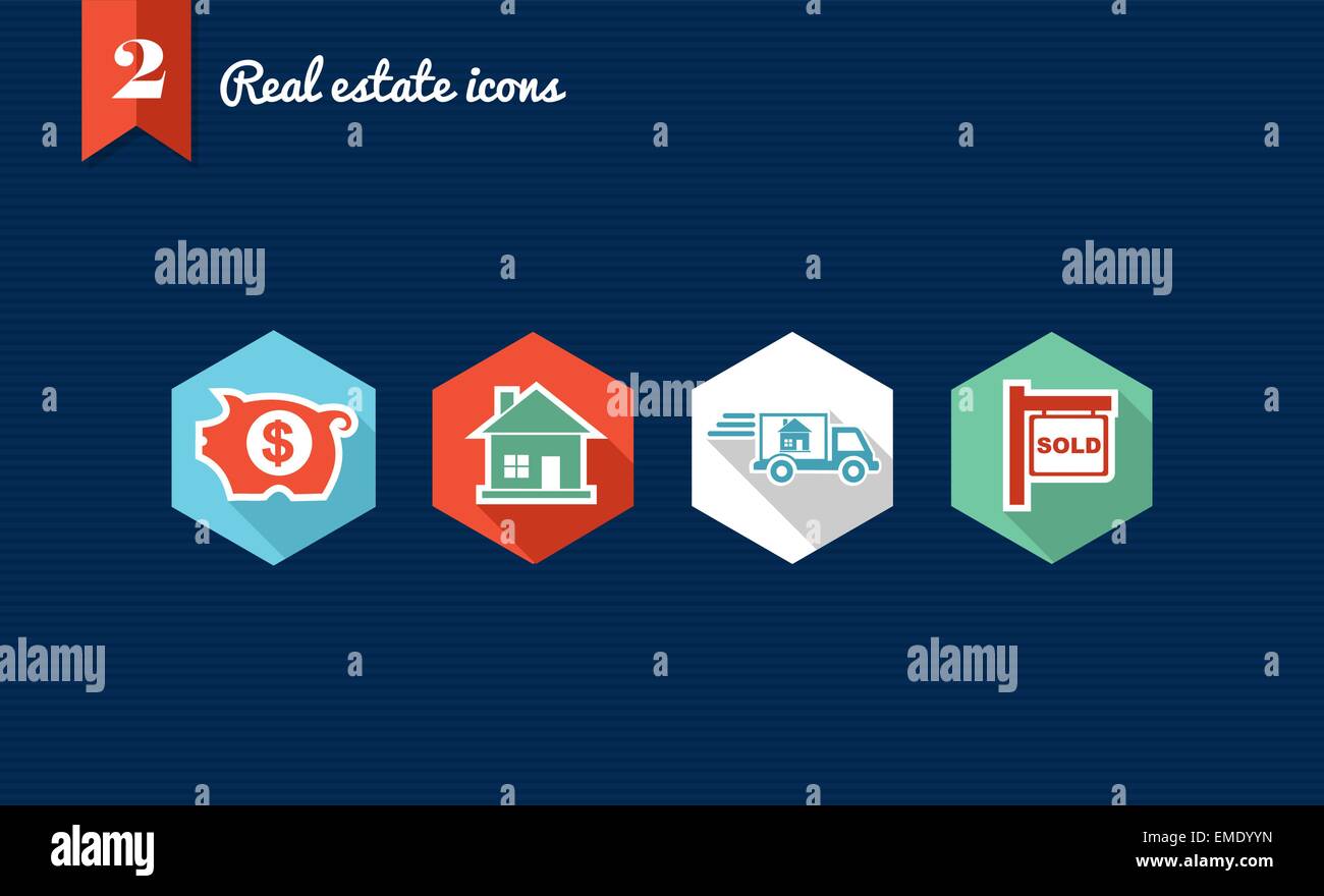 Real estate project icons hi-res stock photography and images - Alamy