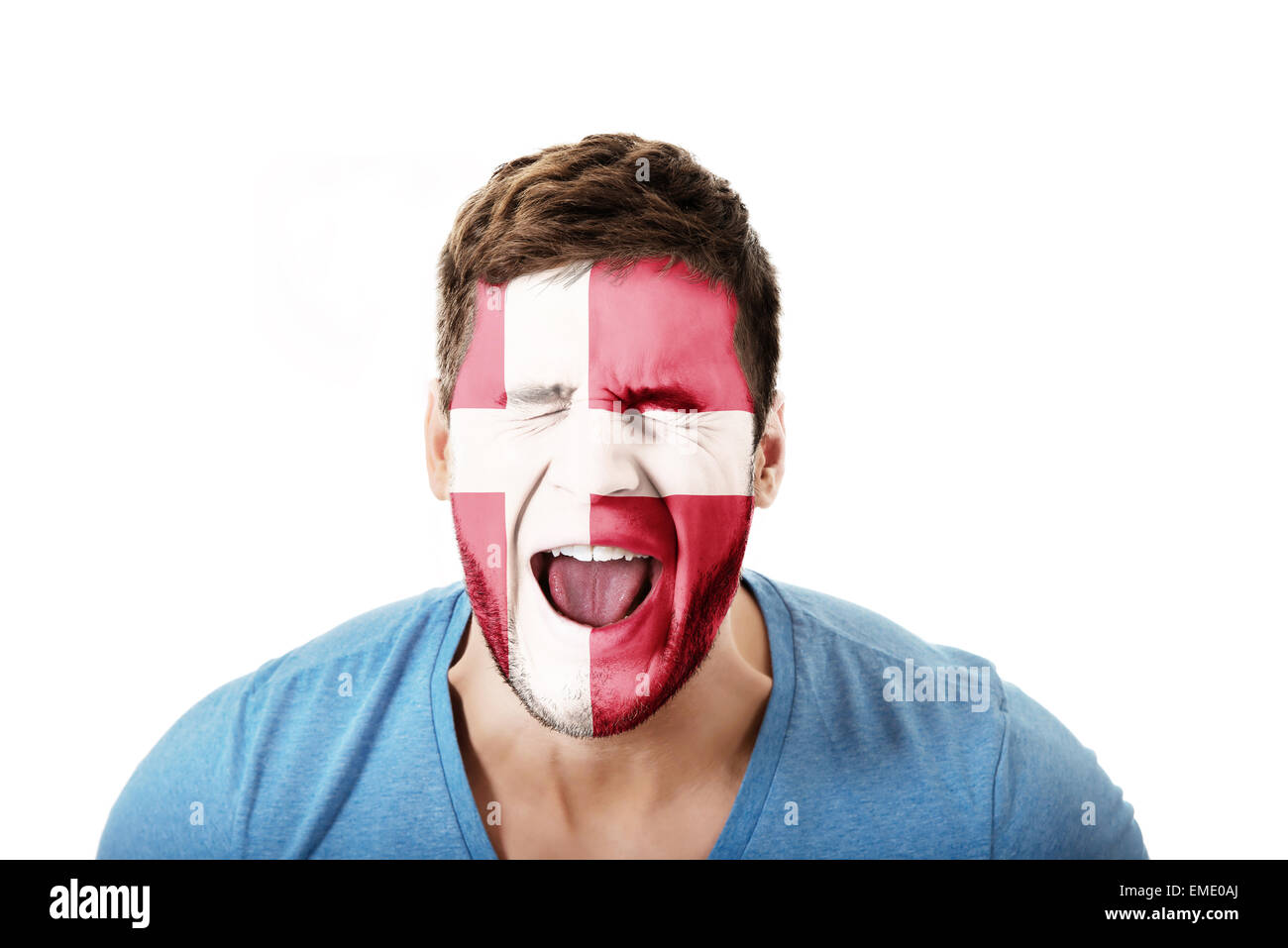 Football denmark flag hi-res stock photography and images - Alamy