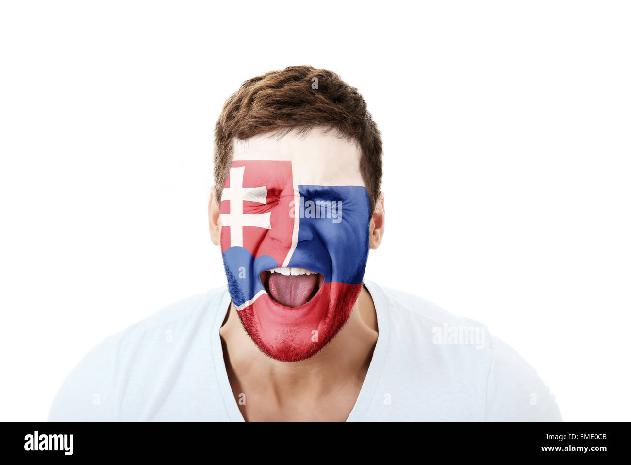 Slovakia flag football hi-res stock photography and images - Alamy