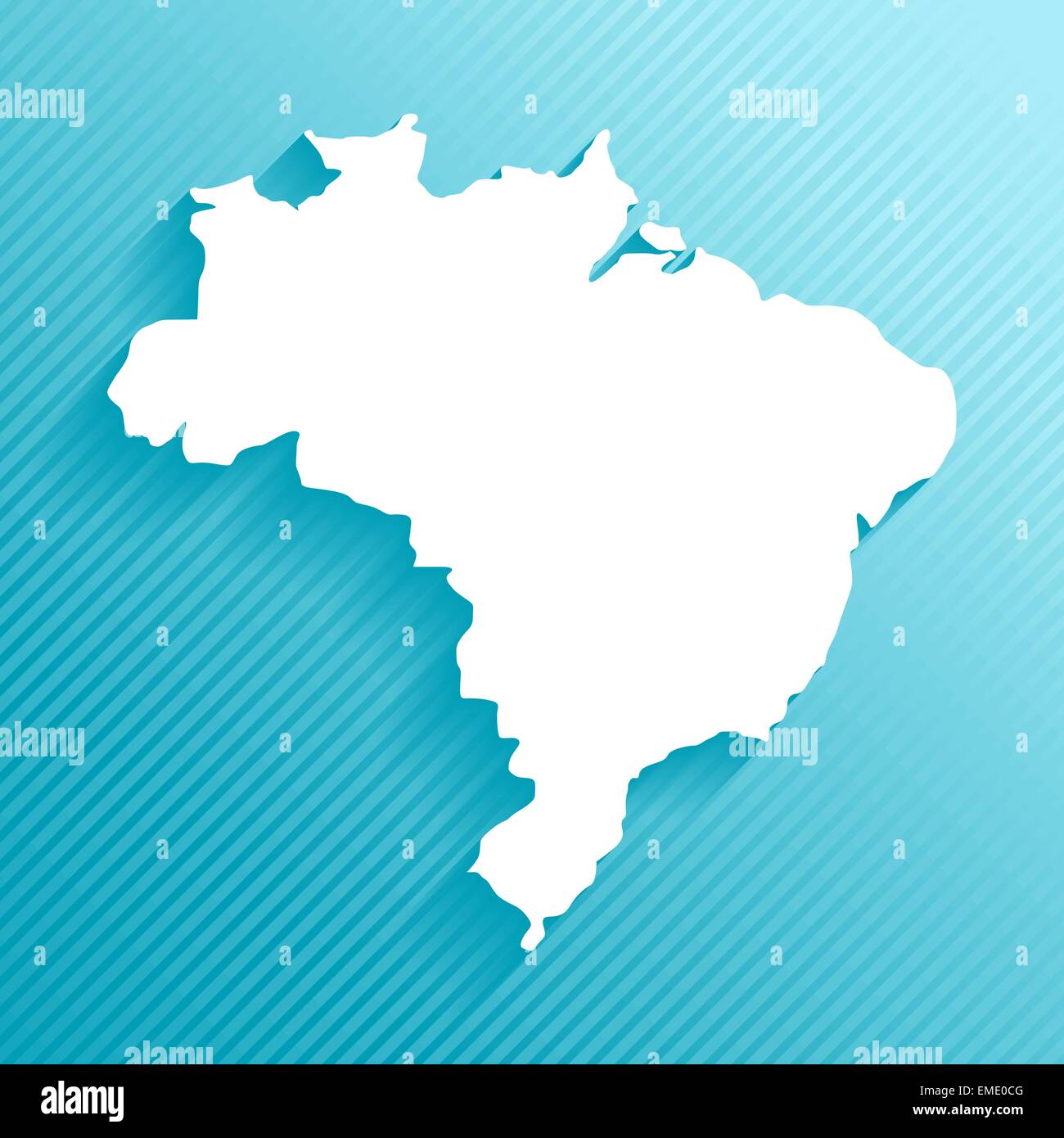Paper map of Brazil Stock Vector Image & Art - Alamy