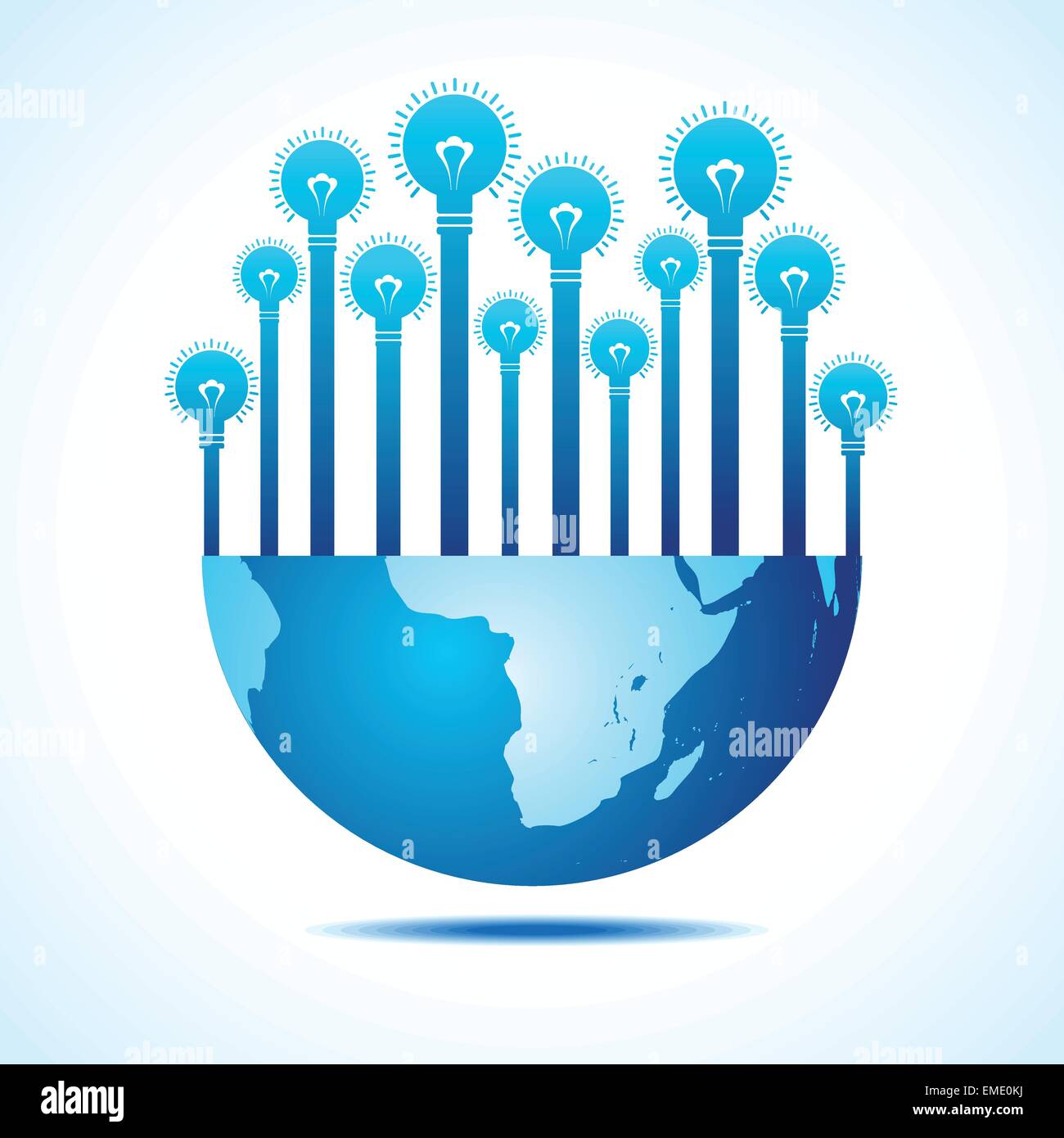 Light bulb tree on Stock Vector Images - Alamy